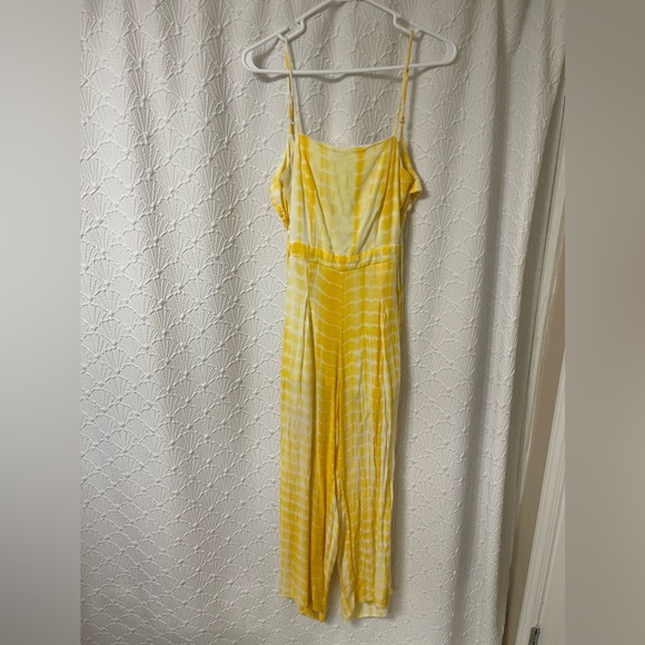 Pants & Jumpsuits | Yellow Open Tie Back Short Legs | Poshmark